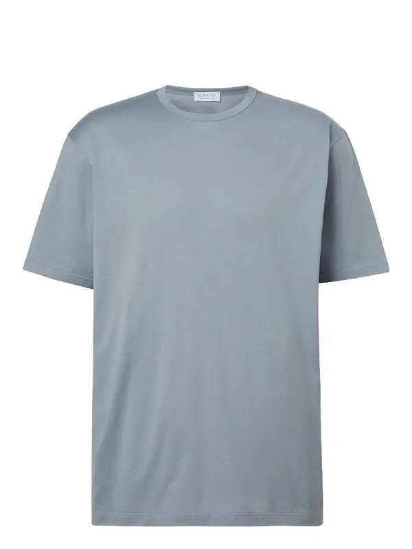 Sunspel Cotton T-shirt - Blue