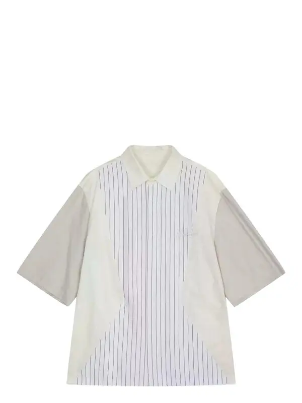 CROQUIS Flap Pocket Striped Shirt - Neutrals