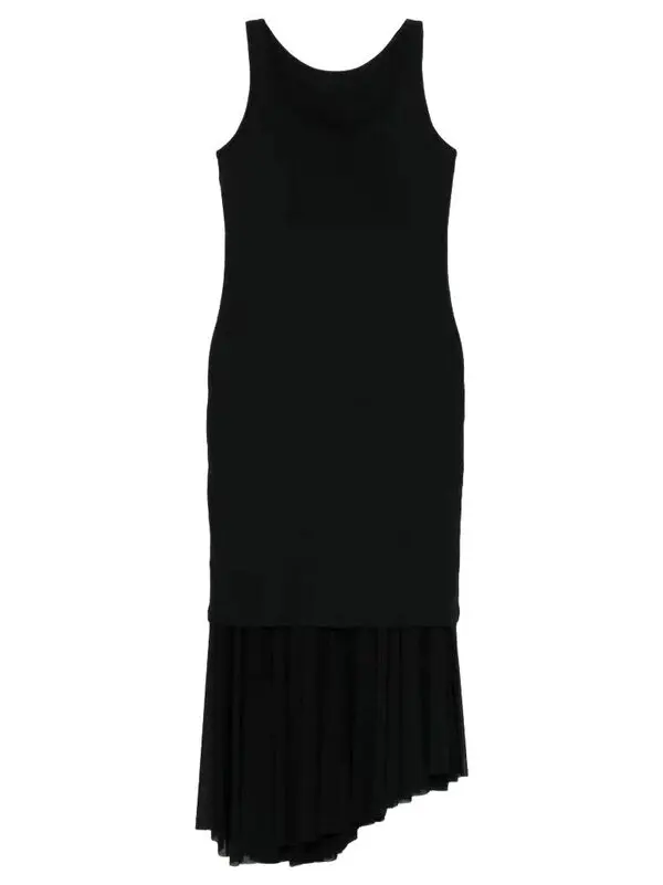 JNBY Sleeveless Asymmetrical Hem Dress - Black