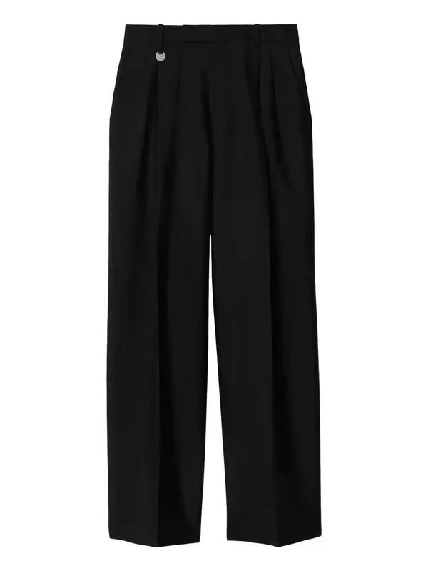 Burberry Tailored Wool-silk Trousers - Black