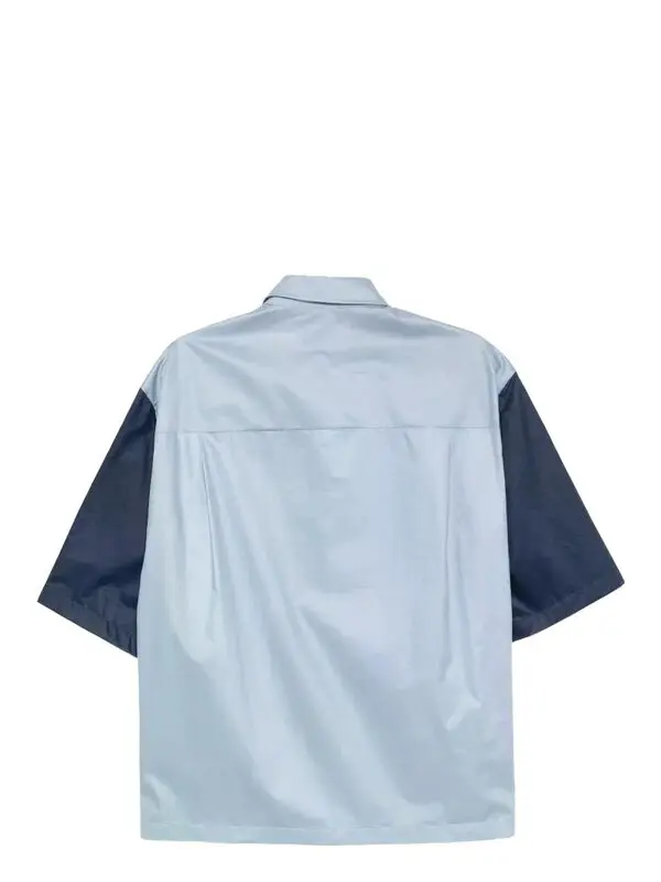 CROQUIS Flap Pocket Striped Shirt - Blue