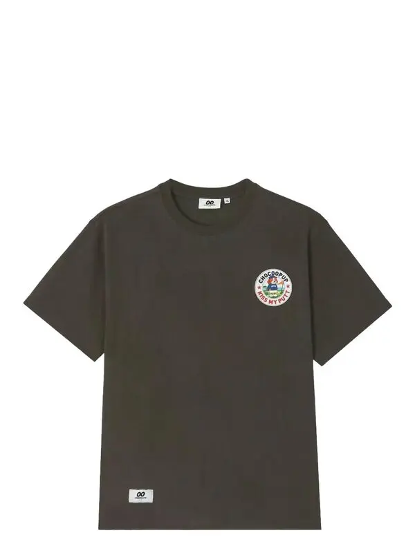 CHOCOOLATE Graphic-patch T-shirt - Brown