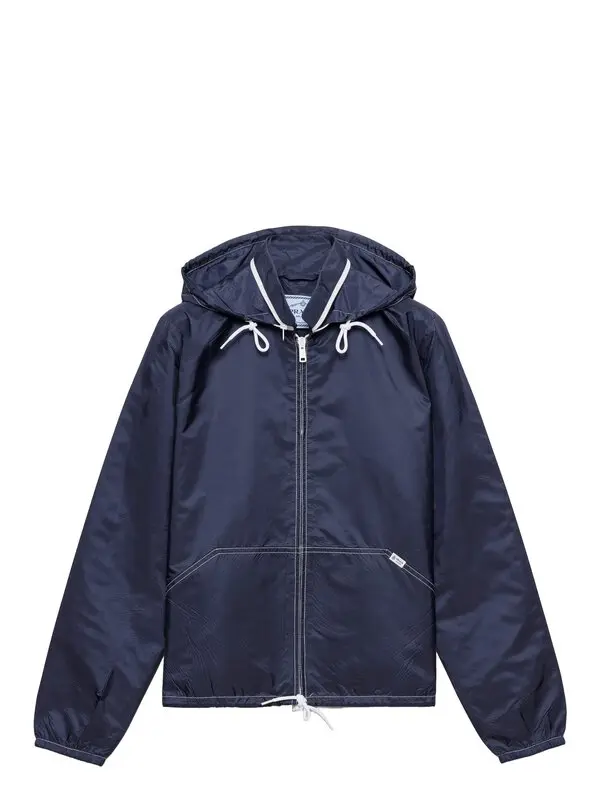 Prada Lightweight Re-nylon Blouson Jacket With Hood - Blue