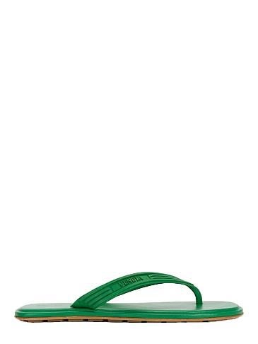 Bottega Veneta Sandal Matt Rubber Nappa - Grass Green