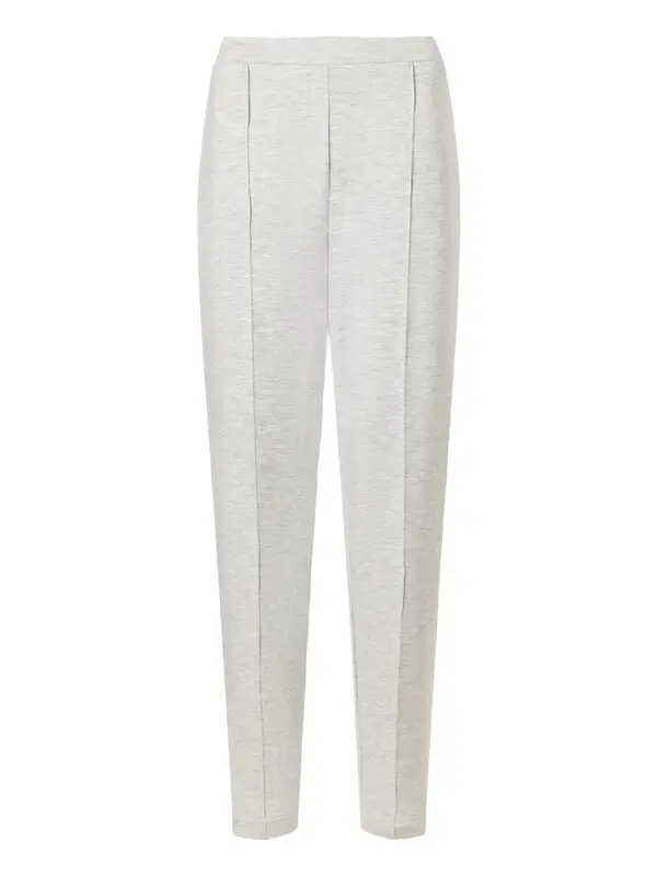 Varley Slim Pintuck Stretch-jersey Track Pants - Gray