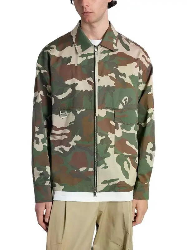STATE OF ORDER Camouflage-print Zip-up Jacket - Neutrals