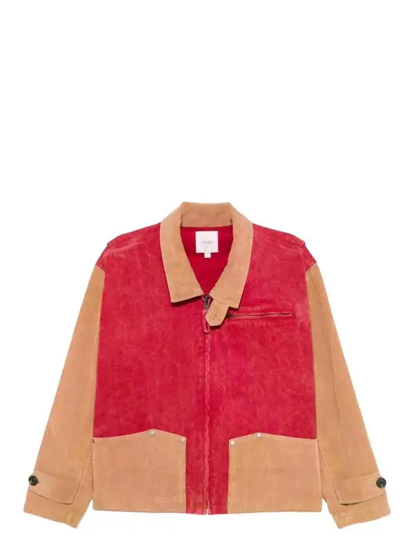 FOUND Panelled Jacket - Red