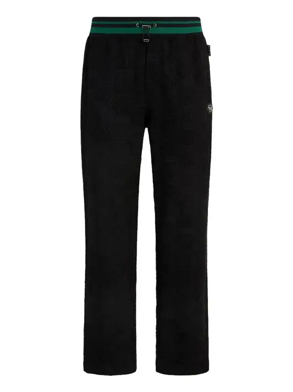 Philipp Plein Jacquard Monogram Track Pants - Black