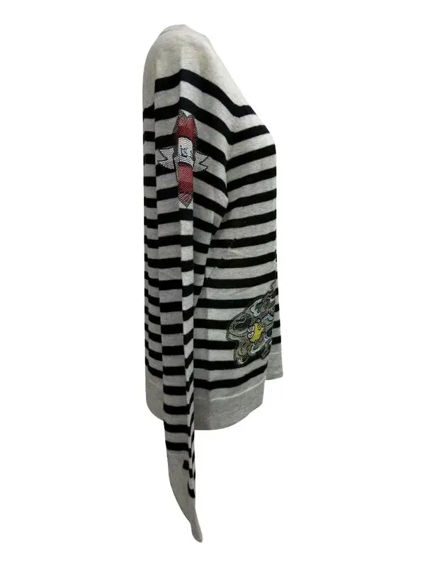 Zadig&Voltaire Striped Cashmere Sweater - Grey
