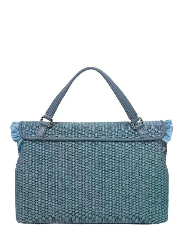 ZANELLATO Fringed Woven Clutch Bag - Blue