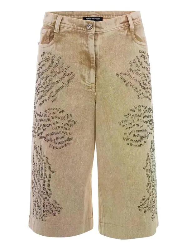 Patrizia Pepe Embellished Bermuda Shorts - Neutrals