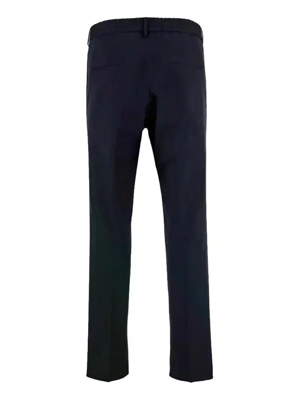 Tagliatore Newman Drawstring Pressed-pleat Trousers - Blue