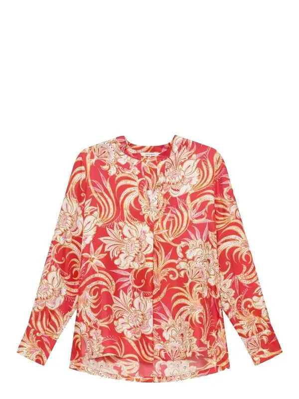 Malìparmi Printed Silk Shirt - Red