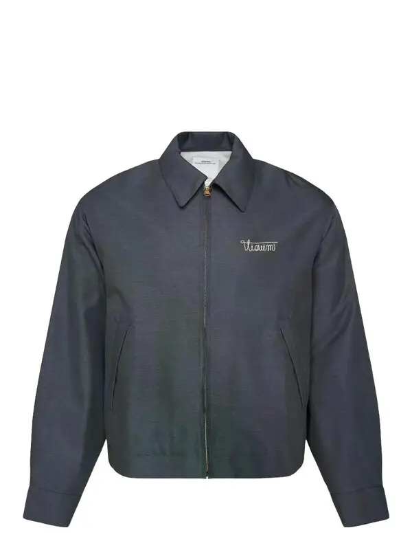 Visvim Kluane Swing Embroidered-logo Jacket - Grey