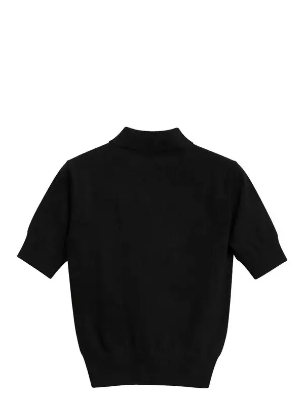 John Richmond Short-sleeve Knitted T-shirt - Black