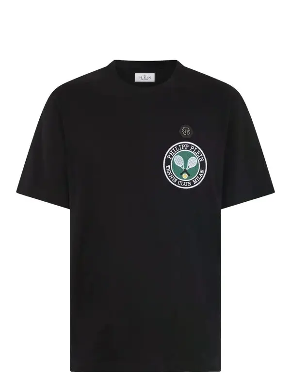 Philipp Plein Logo-patch T-shirt - Black