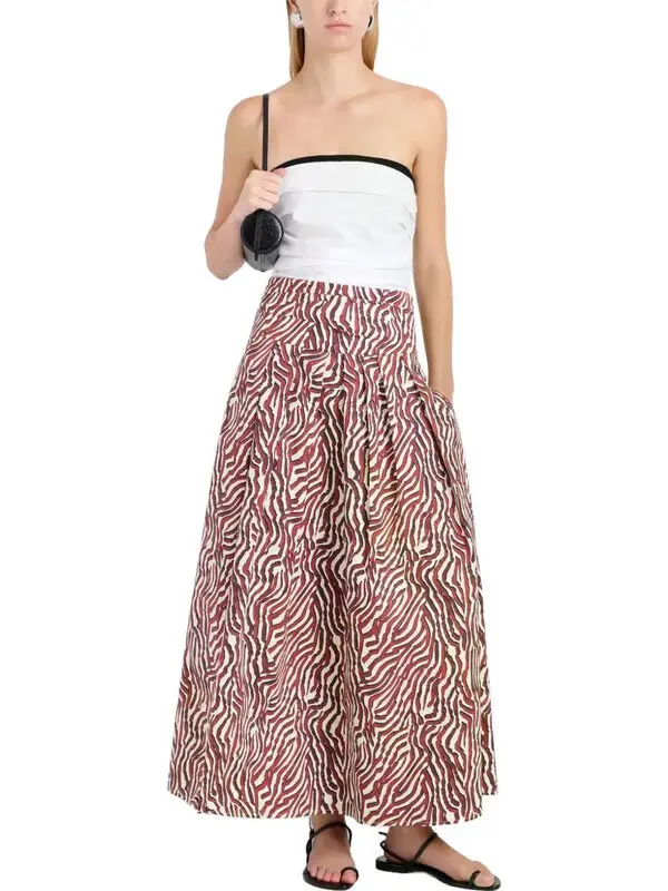 Proenza Schouler White Label Zebra-print Maxi Skirt - Neutrals