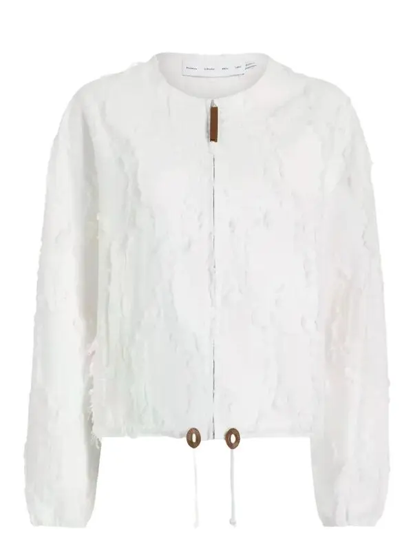 Proenza Schouler White Label Fringed Jacquard Jacket - Neutrals