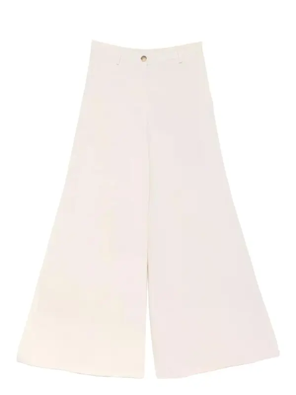 CENERE GB Belt-loop Pocket Palazzo Pants - Neutrals