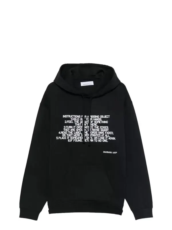 PEACEMAKER OAMC Slogan-print Hoodie - Black