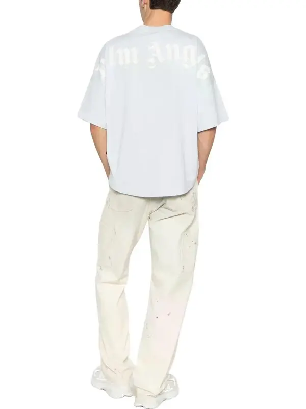 Palm Angels Logo-print T-shirt - Blue