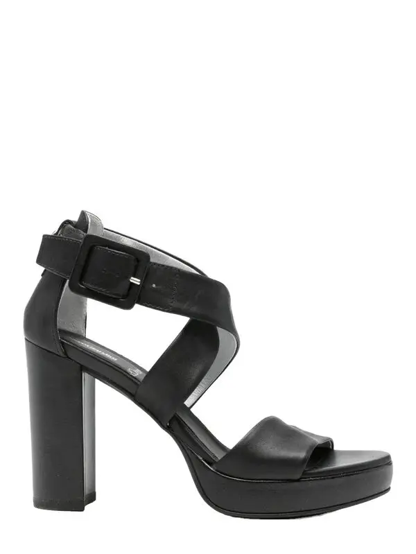 NEROGIARDINI Buckle-fastening Crossover-strap Sandals - Black