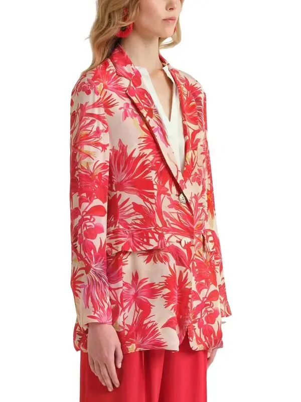 Malìparmi Botanical Jungle Blazer - Red