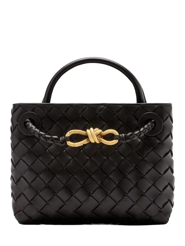 Bottega Veneta Andiamo Mini Leather Top-handle Bag - Brown