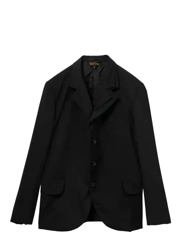 Comme Des Garçons Notched-lapels Blazer - Black