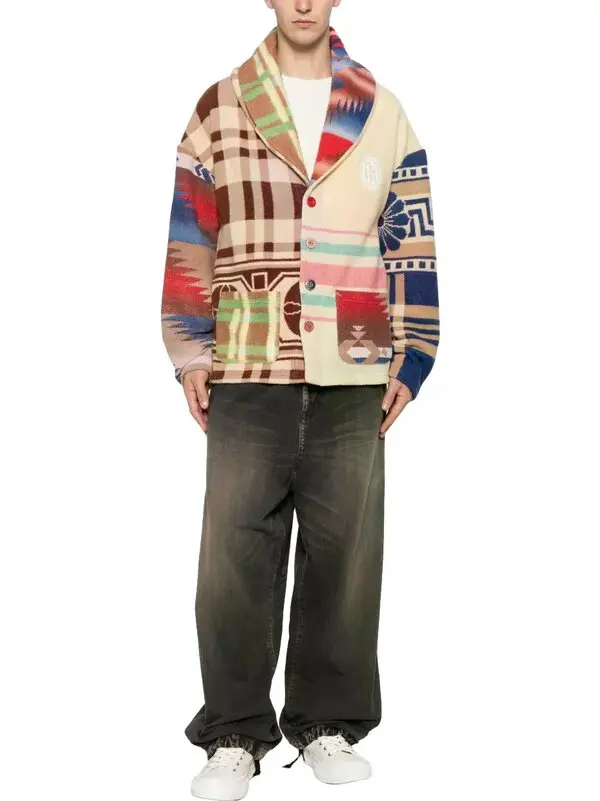 GALLERY DEPT. Retouche Rae Patchwork Cardigan - Neutrals