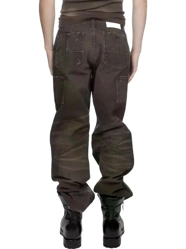 ALEXANDER DIGENOVA Underground Panelled Trousers - Brown