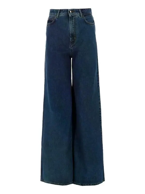 Max Mara Five-pocket Wide-leg Jeans - Blue