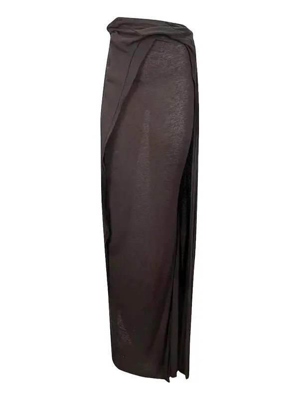 Ottolinger Slitted Wrap Skirt - Brown