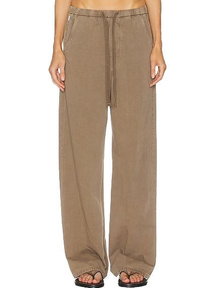 Citizens Of Humanity Aurora Pull-on Wide Leg Trousers - Cocoa