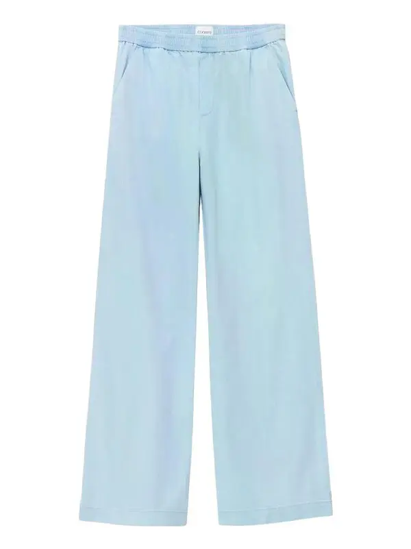 Closed Winona Elasticated Waistband Wide Leg Trousers - Blue
