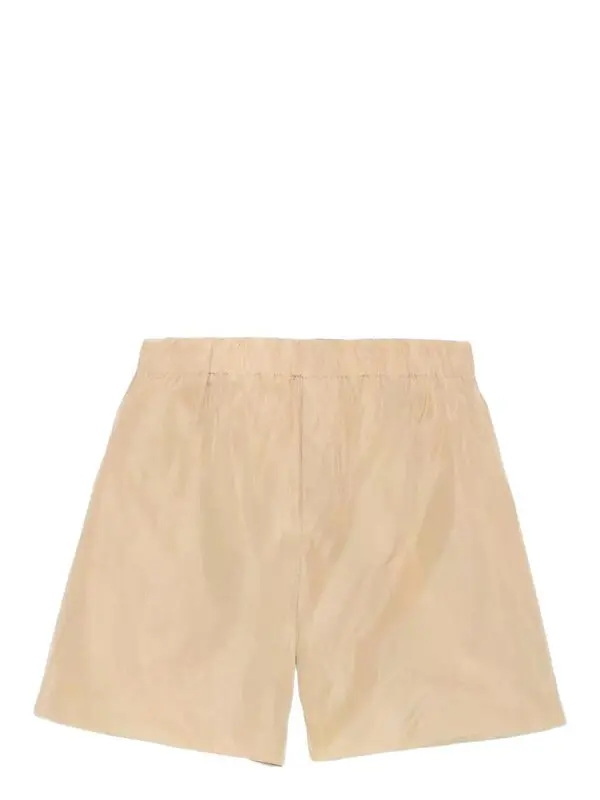 SUSANNE BOMMER Elasticated-waist Wide-leg Shorts - Neutrals