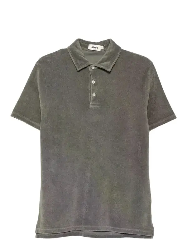Altea Side-slit Polo Shirt - Green