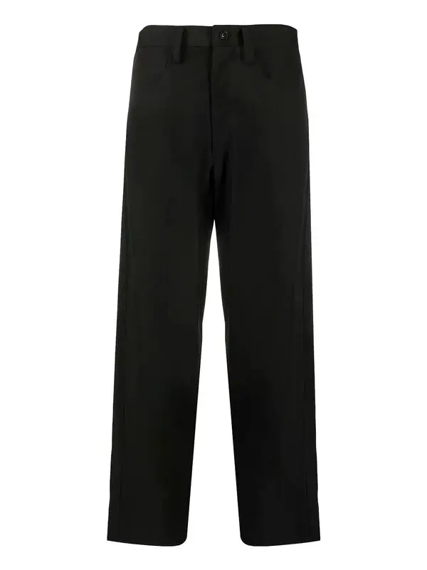 Y’s Straight-leg Trousers - Black