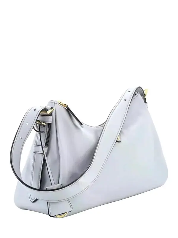 Prada Aimee Shoulder Bag Leather Medium Hobo Bag - Grey