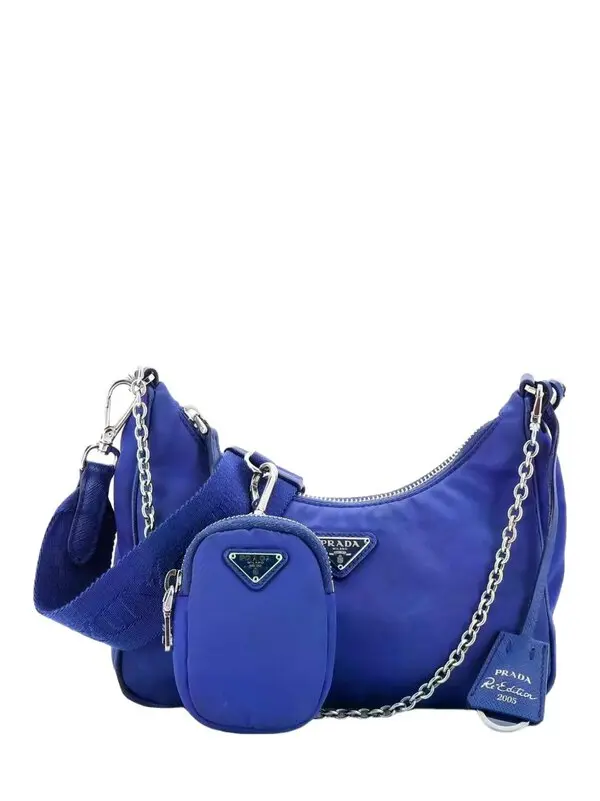 Prada Re-edition 2005 Shoulder Bag Tussuto - Blue