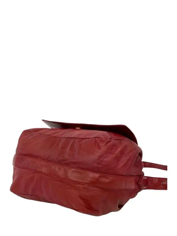 Loewe Nappa Anagram Flap Crossbody Bag - Red