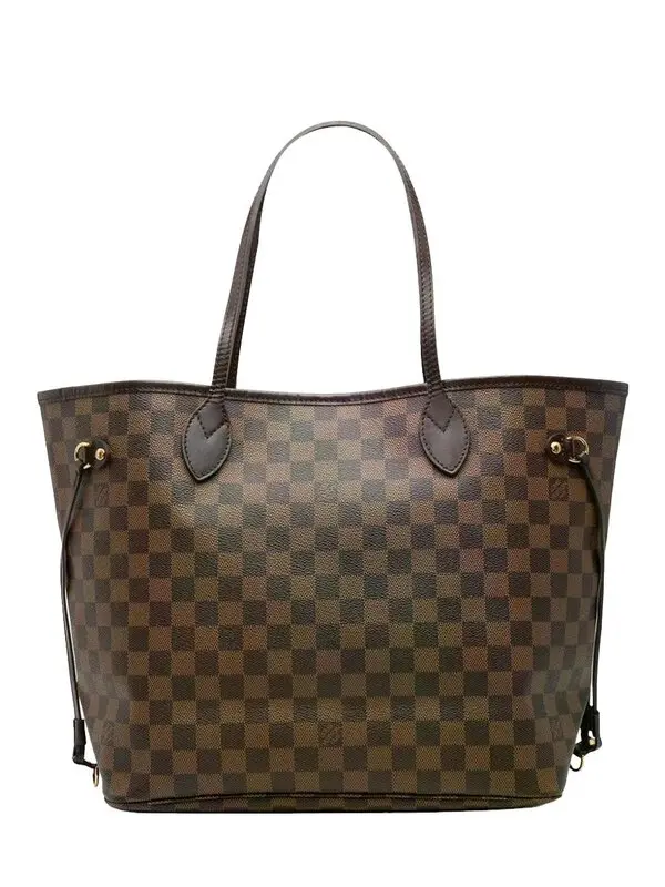 LOUIS VUITTON Damier Ebene Neverfull Mm Tote Bag - Brown