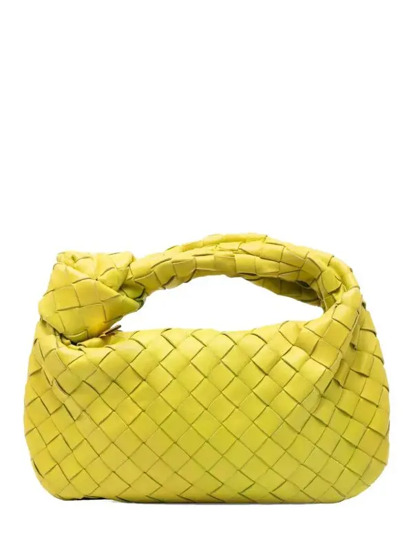 Bottega Veneta Mini Nappa Intrecciato Jodie Hobo Bag - Yellow
