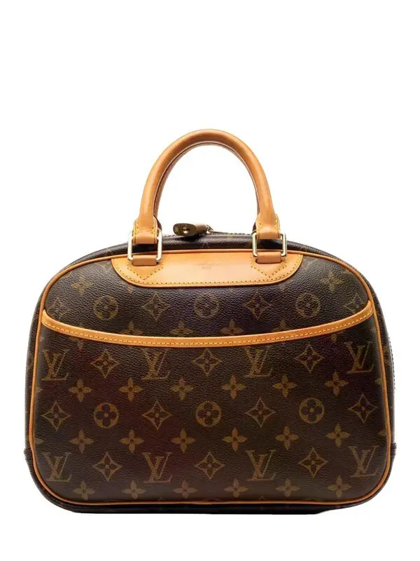 LOUIS VUITTON 2004 Monogram Trouville Handbag - Brown