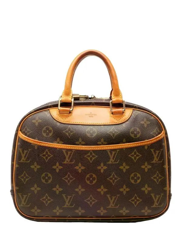 LOUIS VUITTON 2004 Monogram Trouville Handbag - Brown