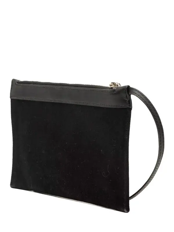 Balenciaga Canvas Navy Cabas Pouch - Black