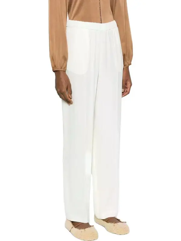 Fabiana Filippi Elasticated Waistband Straight Leg Trousers - Neutrals
