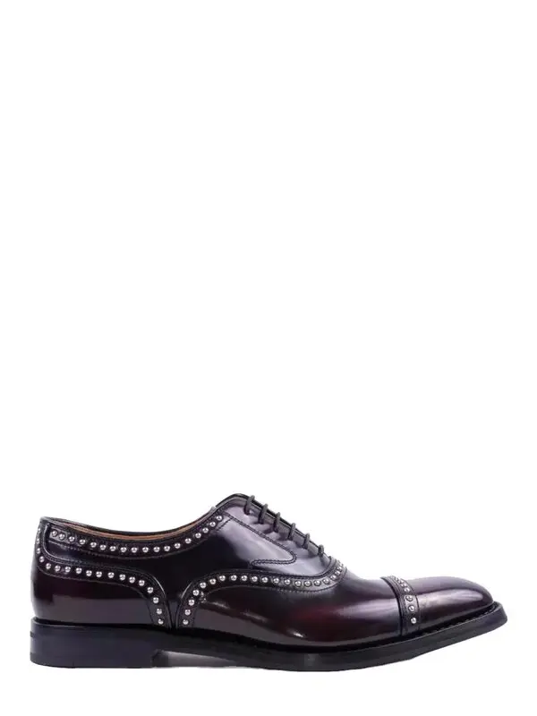 Church's Studded Cap-toe Oxford Shoes - Red