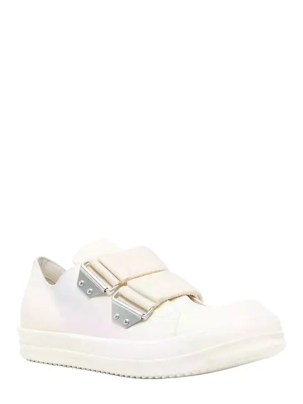 Rick Owens Double Touch-strap Low Top Sneakers - Neutrals