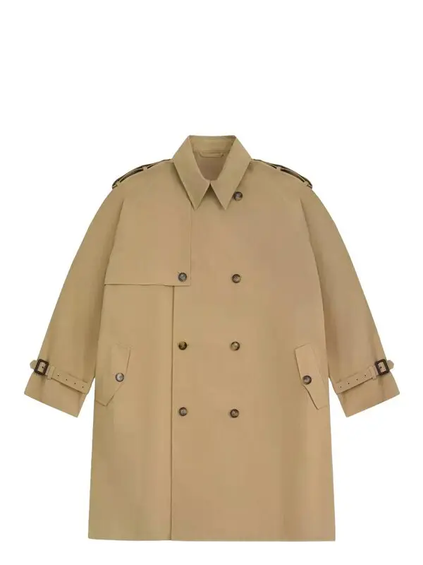 Gosha Rubchinskiy Double-breasted Belted Trench Coat - Neutrals